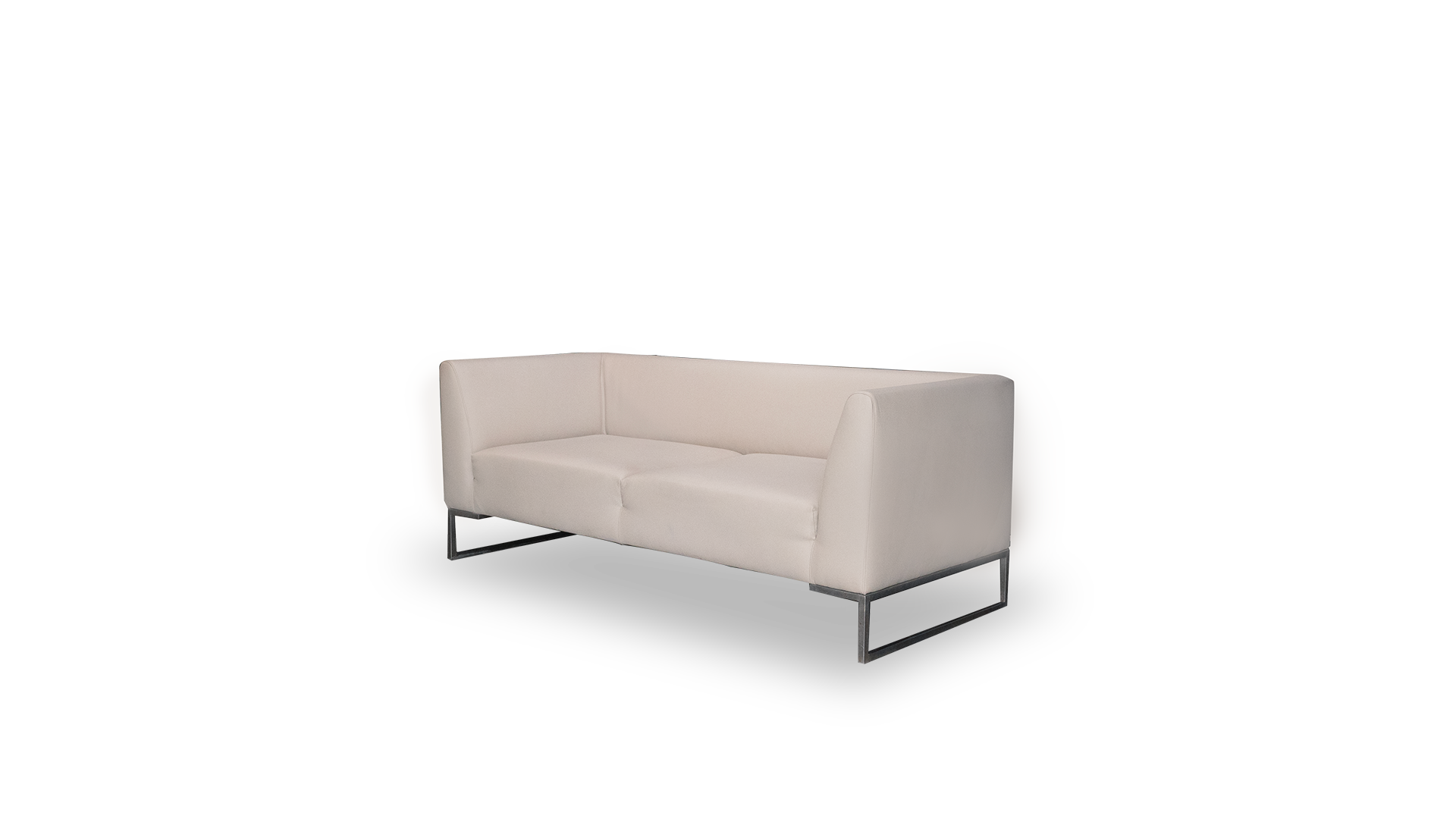 Leather sofa (two seats) - Party Rentals