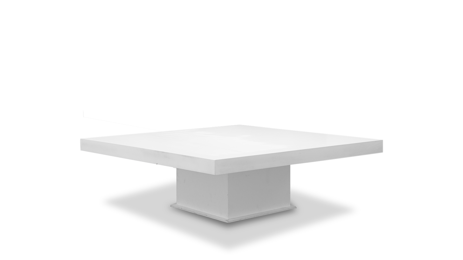 Event Rentals - Carre White Low Table - Party Rentals